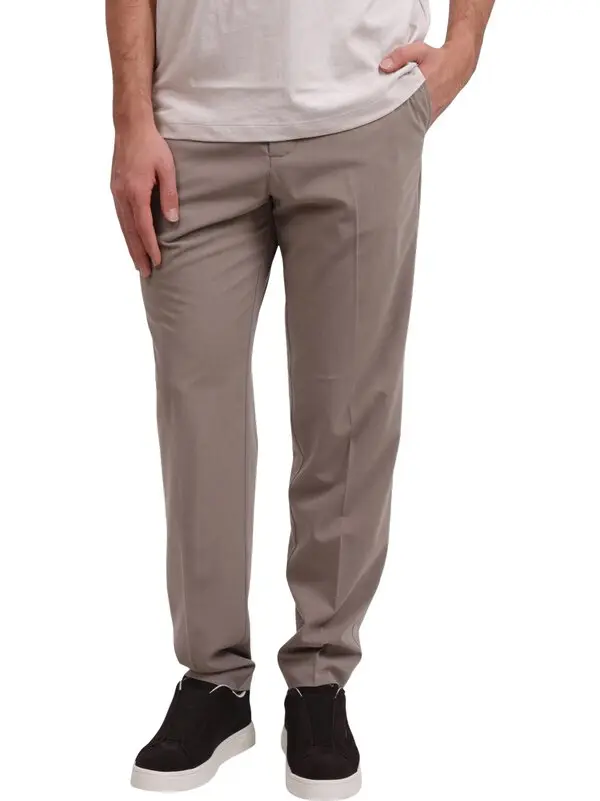 Armani Exchange Belt Loop Casual Trousers - Beige