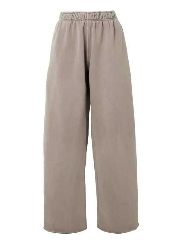 SLVRLAKE Cotton-jersey Wide-leg Track Pants - Nude