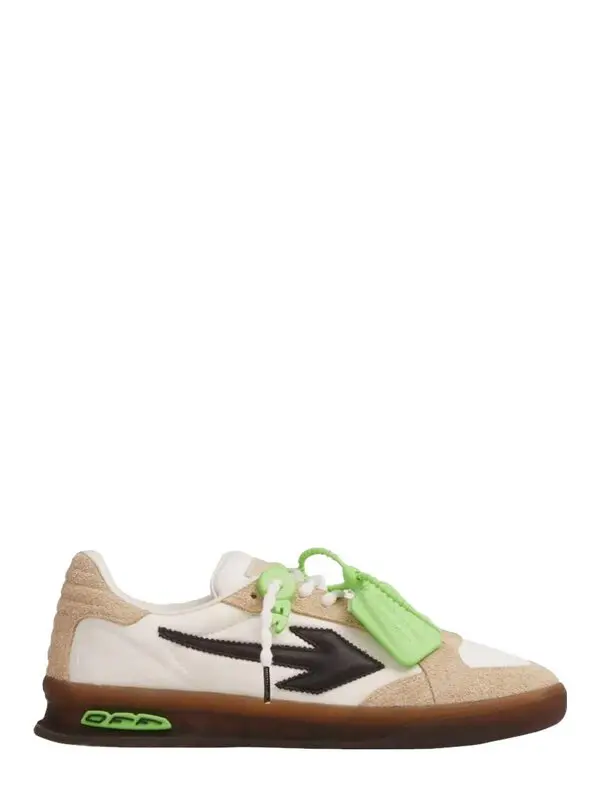 Off-White Lace-up Low-top Sneakers - White Sand Beige