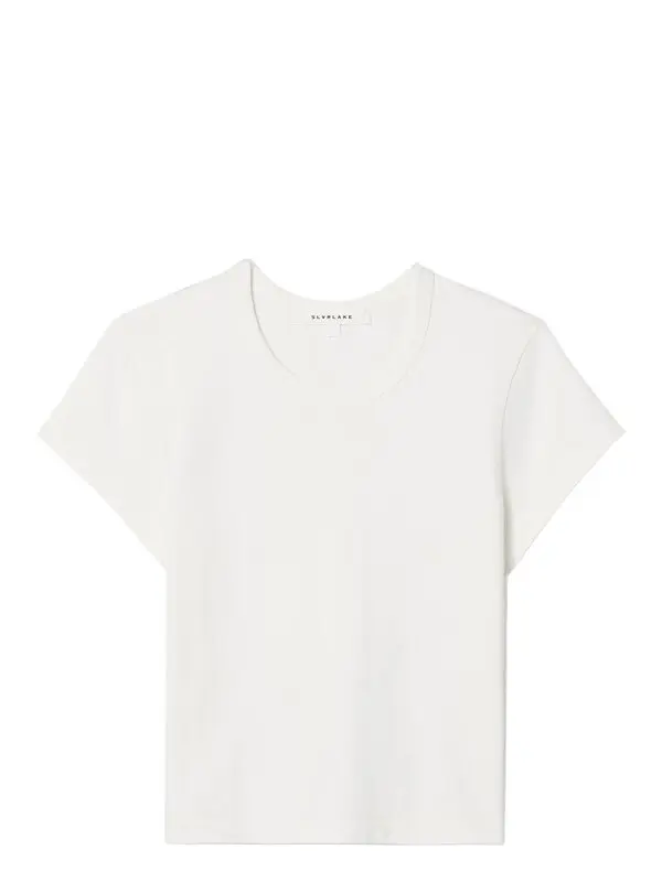 SLVRLAKE Easy Cotton-jersey T-shirt - White