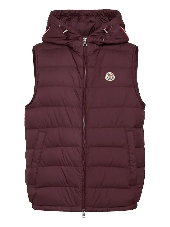 Moncler Marseillan Tech Down Vest - Red