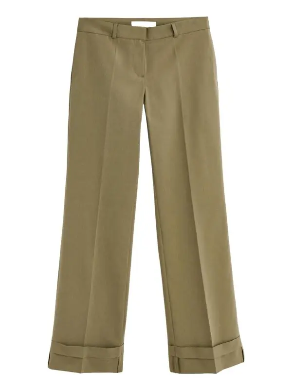 Our Legacy Wool Blend High-waisted Casual Pants - Green