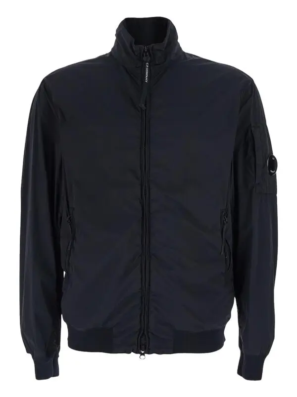C.P. COMPANY Stand Collar Zip Jacket - Black