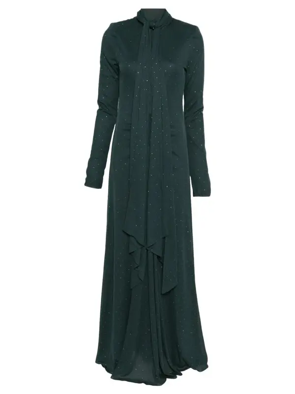 ROTATE BY BIRGER CHRISTENSEN Embellished Maxi Dress - Green