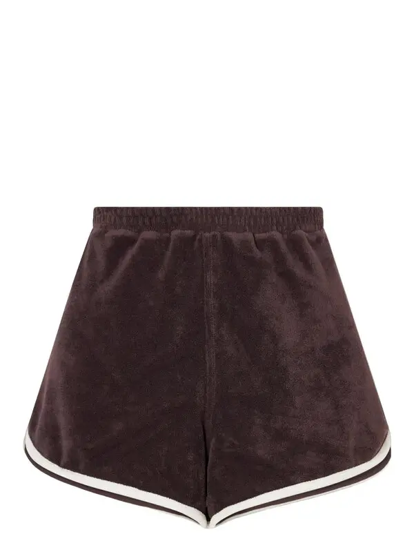Staud Rove Terry Cloth Shorts - Brown