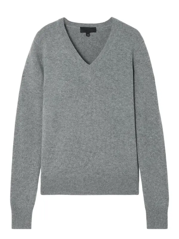 NILI LOTAN Korina V-neck Sweater - Gray