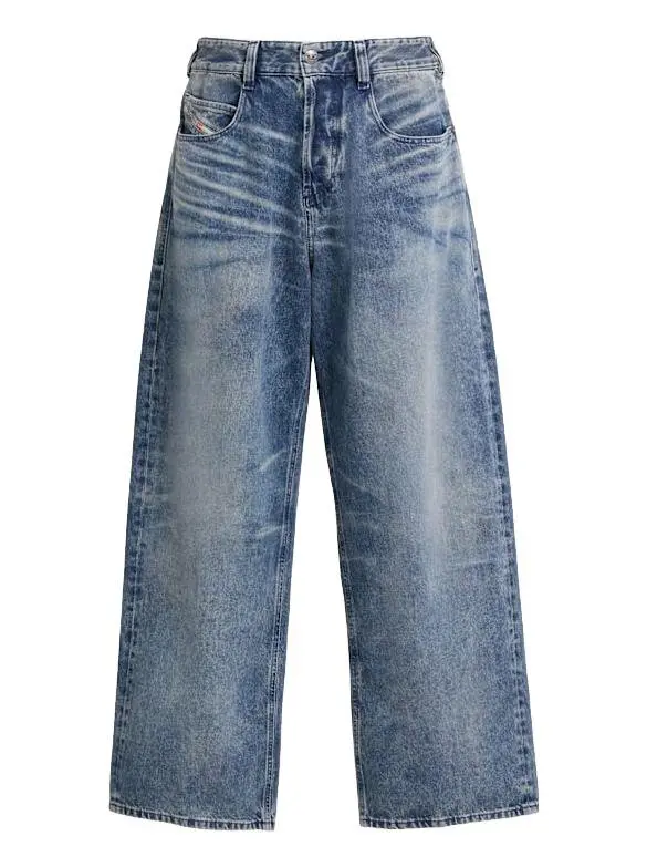 DIESEL® 1997 Loose Cotton Blend Denim Jeans - Blue