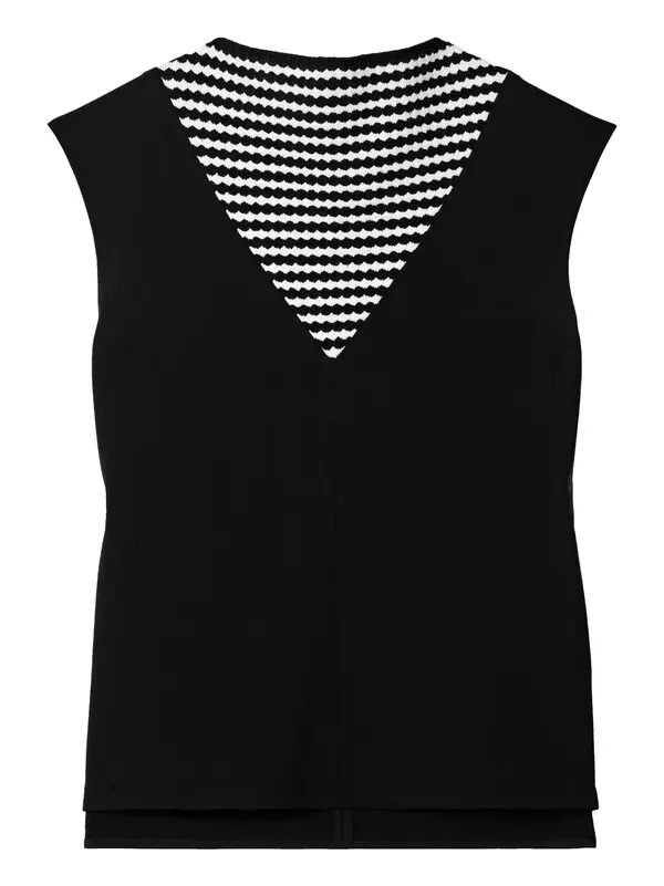 Proenza Schouler Prescott Patchwork Vest - Black