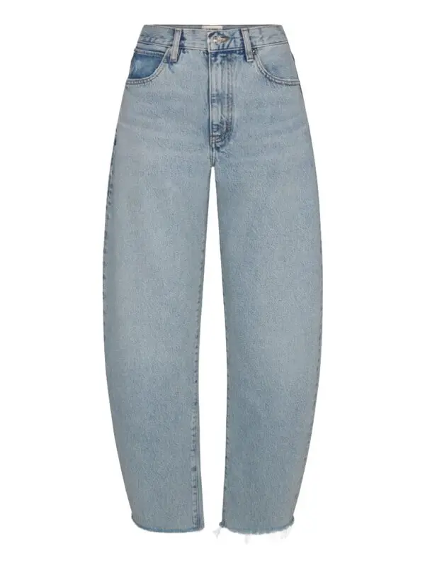 FRAME The Bubble Crop Jeans - Light Denim