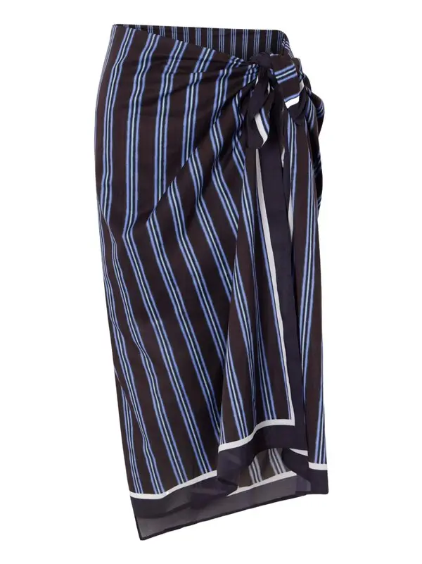 Staud Romee" Sarong Skirt - Black