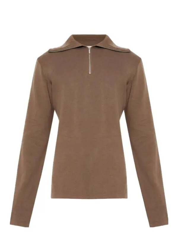 ENTIRE STUDIOS Lapel Sweater - Brown