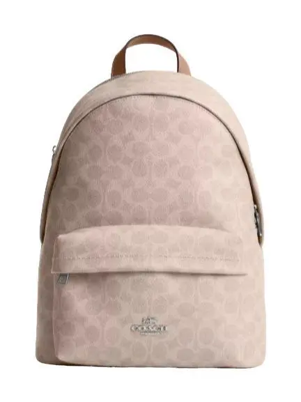 COACH Taylor Small Backpack In Signature Canvas - Sand/taupe