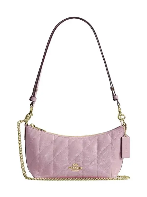 COACH Caitlin Quilted Shoulder Bag With Chain Strap - Im/carnation