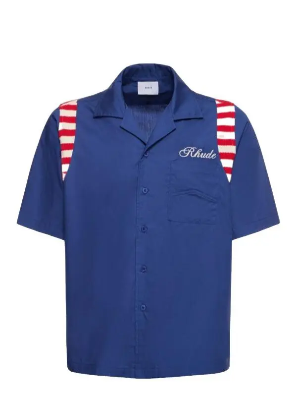 Rhude America Spirit Poplin Shirt - Blue