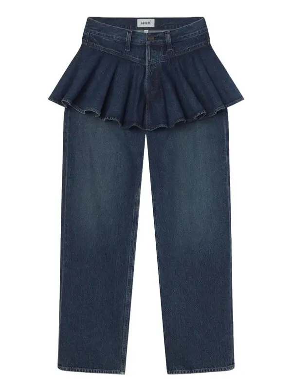 AGOLDE Peplum Jean Dark Wash - Deep Indigo