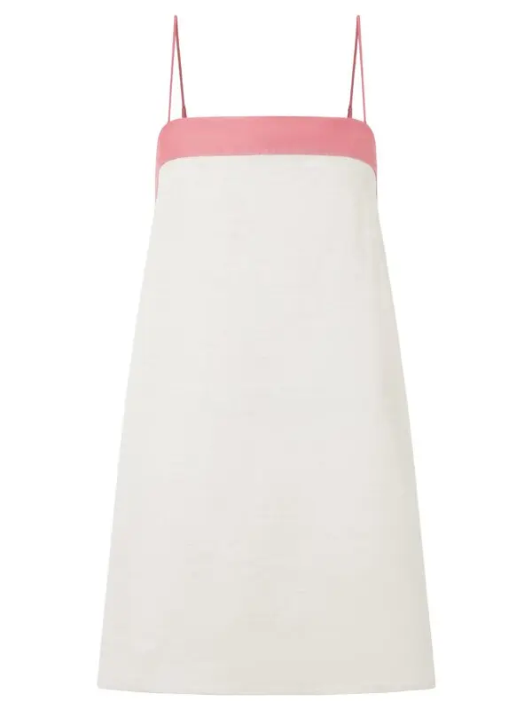 Staud Laura Mini Dress - White