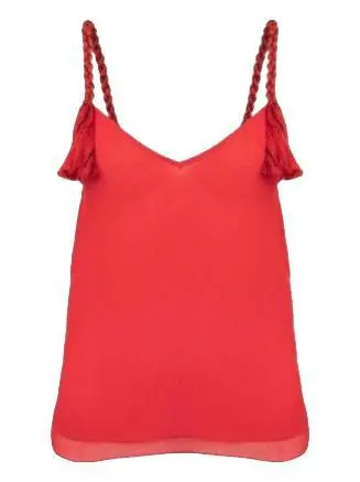 J.W.ANDERSON V-neck Tasseled Camisole - Red