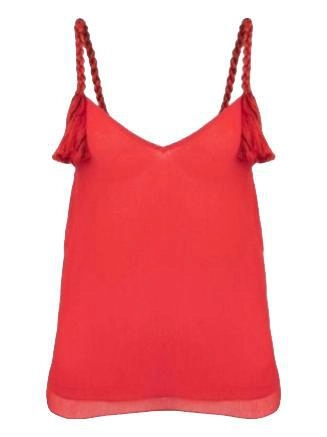 J.W.ANDERSON V-neck Tasseled Camisole - Red