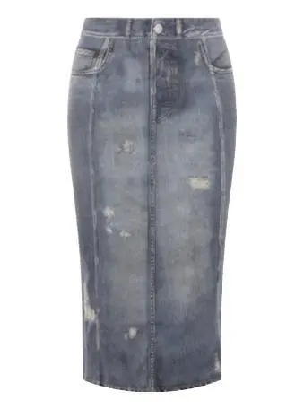 Acne Studios Denim Skirt - Gray