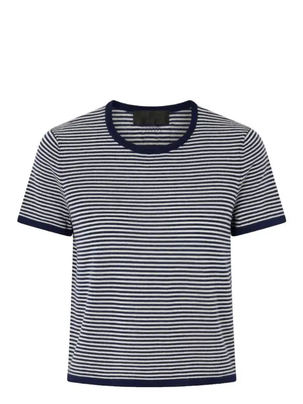 NILI LOTAN Striped T-shirt - Gray