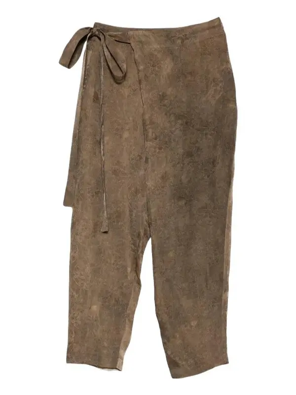 UMA WANG Wrap Design Casual Pants - Deep Mustard