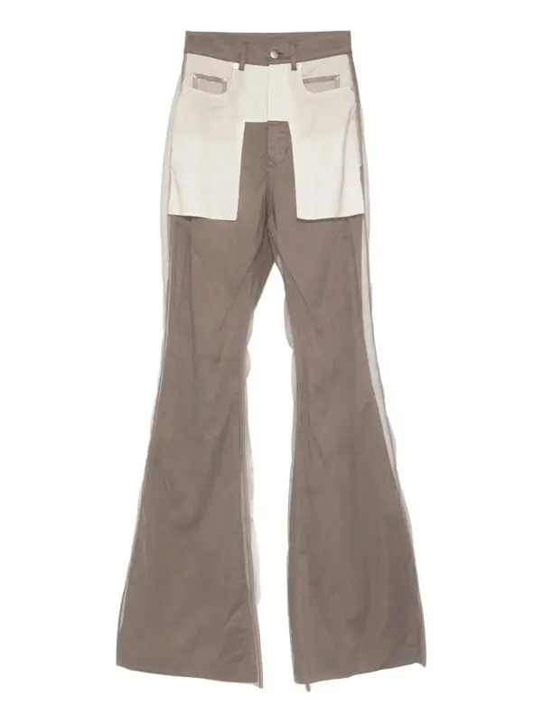 Rick Owens Bolan Flared Trousers - Grey