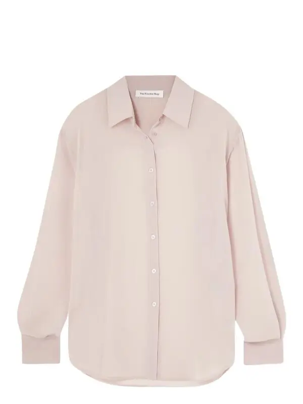 THE FRANKIE SHOP Peri Georgette Shirt - Babypink