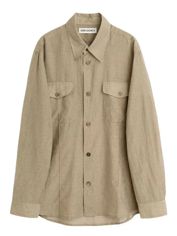 Our Legacy Checked Pocket Shirt - Nude