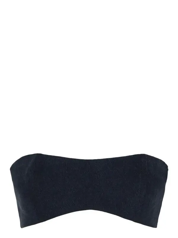AGOLDE Denim Tube Top - Black