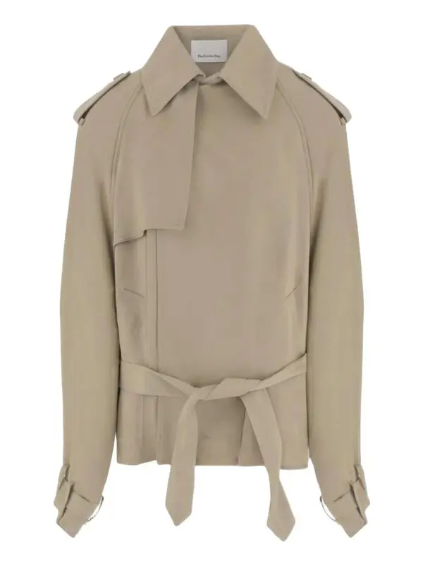 THE FRANKIE SHOP Belted Trench Coat - No