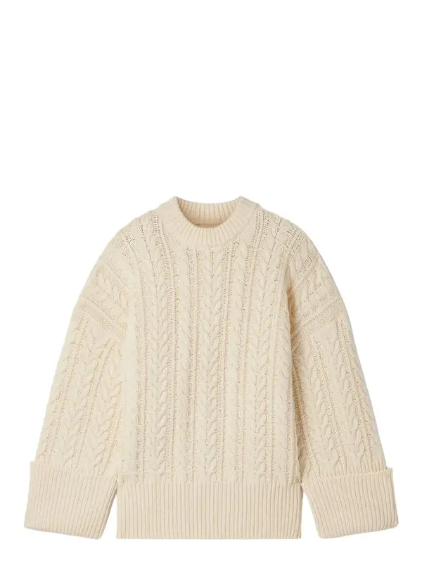 Co Name Crew Neck Sweater - Ivory