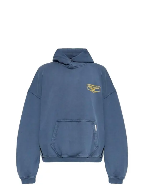 REPRESENT Graphic Print Hoodie - Blue