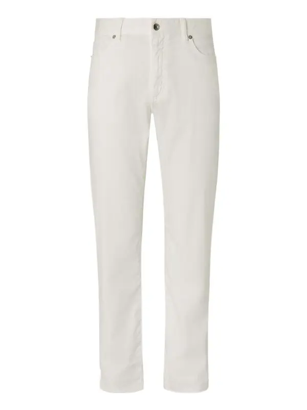 Zegna Tailored Five-pocket Trousers - White