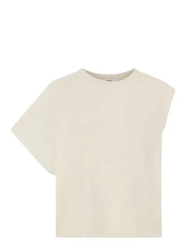 AGOLDE Corrine Asymmetrical T-shirt - Taupe