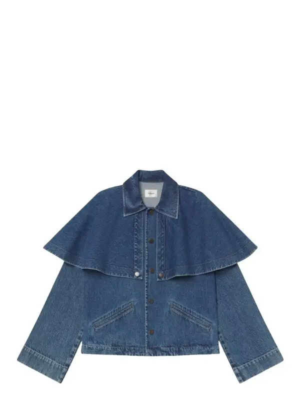 FRAME Cape Denim Jacket - Blue
