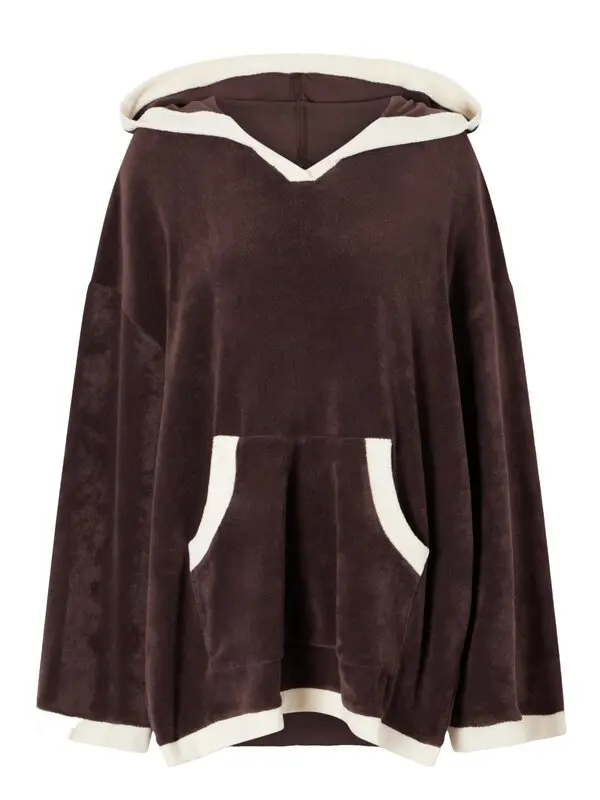 Staud Anona Hooded Cover-up - Brown