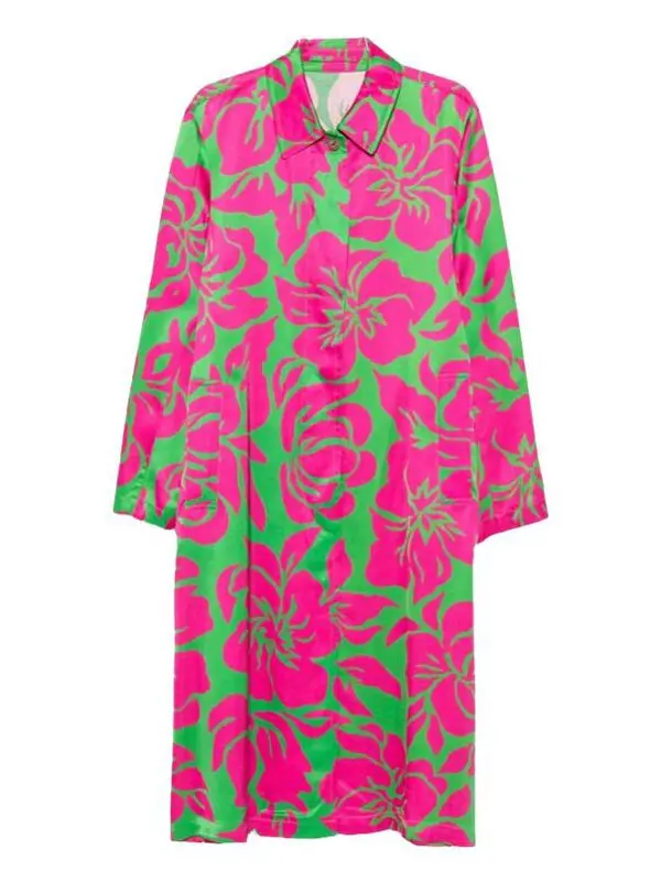 Dries Van Noten Long-sleeve Trench Coat - Pink