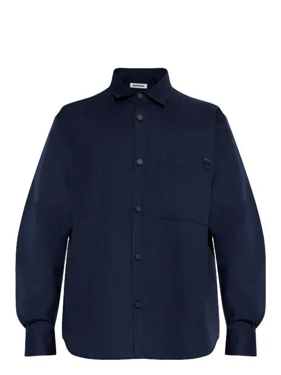 DARKPARK Oversized Cotton Shirt - Bluenavy