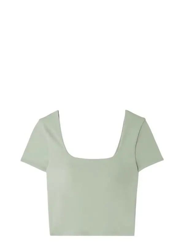 Lululemon Lightweight And Quick-drying T-shirt With Square Neck And Built-in Shelf Bra - No