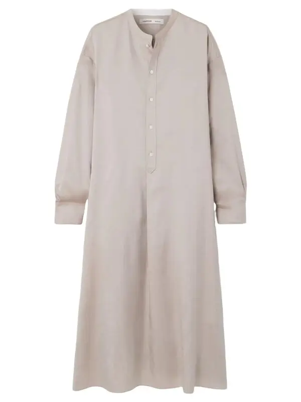Carven Silk Midi Dress - Nude