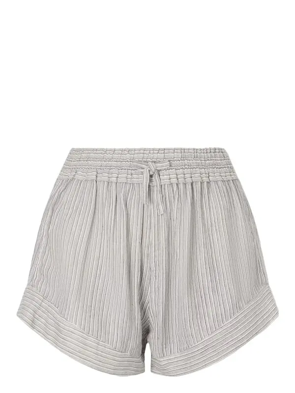 Isabel Marant Étoile Thaliany Striped Shorts - Gray