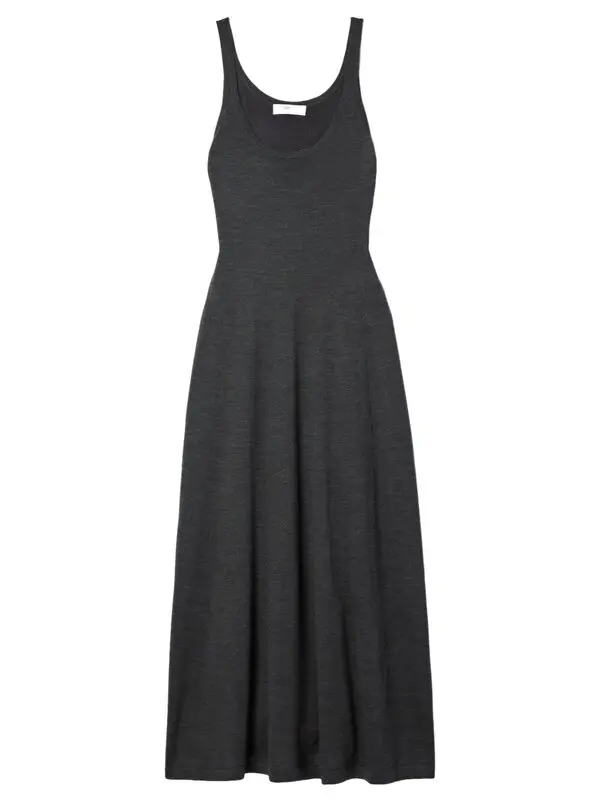 Gabriela Hearst Kallie Wool And Silk-blend Jersey Maxi Dress - Black