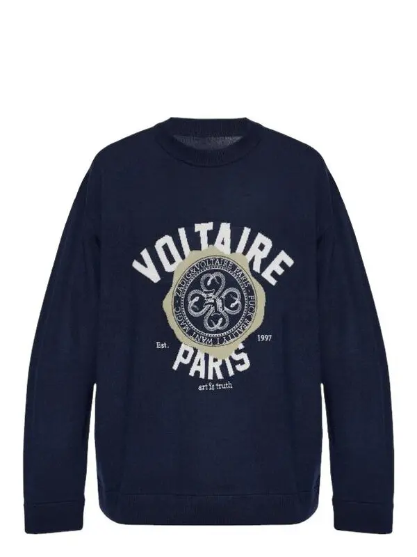 Zadig&Voltaire Graphic Knit Sweater - Black