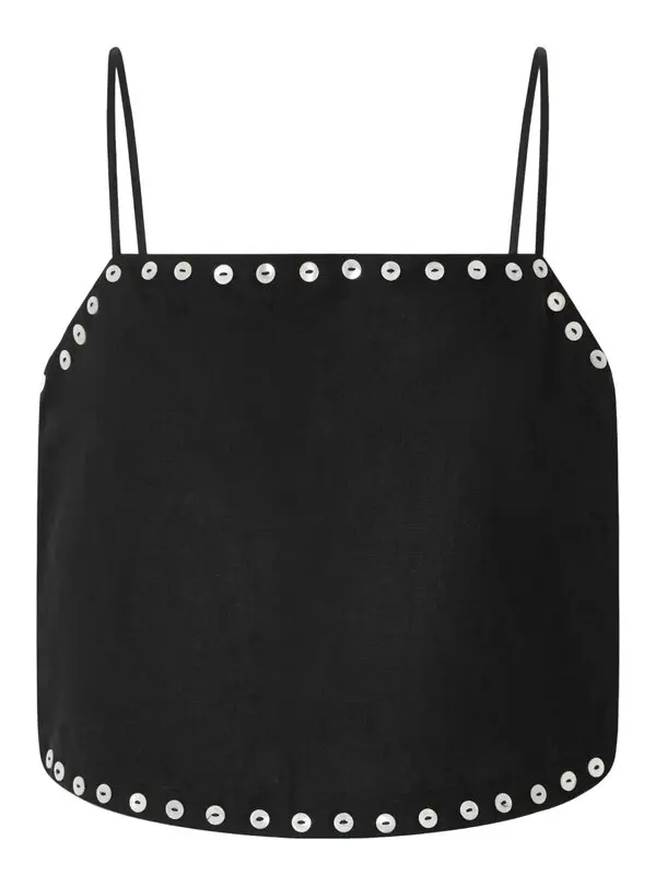 Staud Kirra Button Detailed Vest - Black