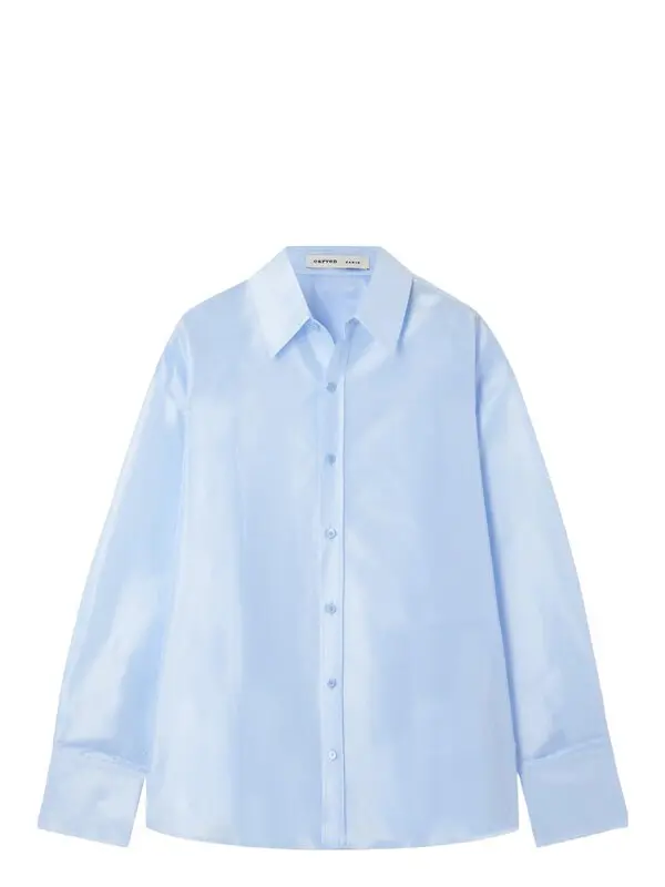 Carven Oversized Organza Shirt - Blue