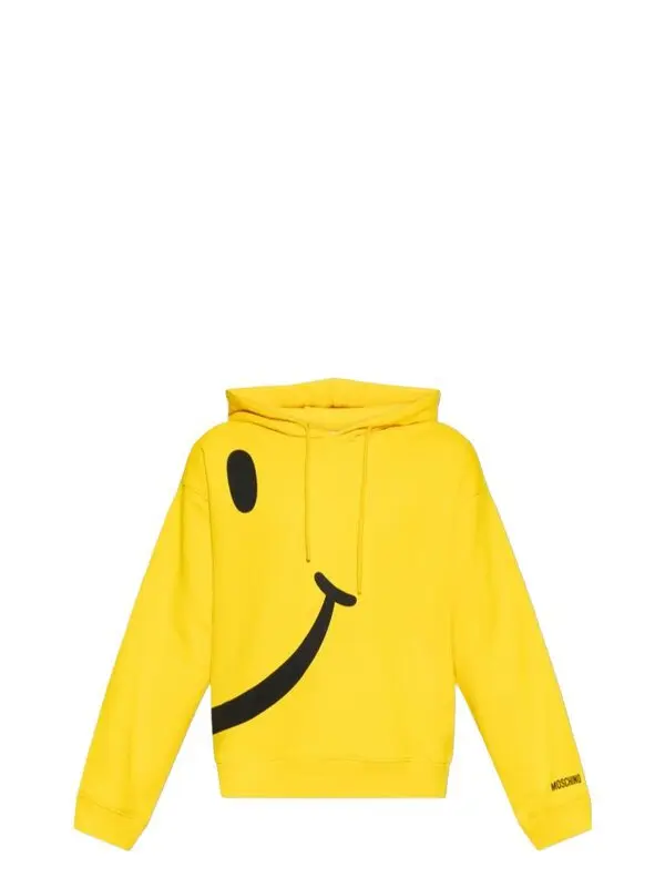 Moschino Long-sleeved Hooded Sweatshirt - Yellow