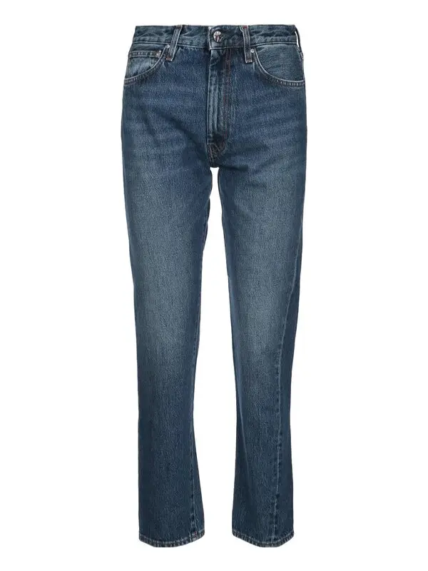 TOTEME Twisted Seam Straight-leg Jeans - Washed Blue