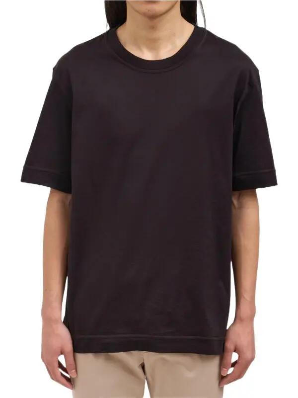 PAOLO PECORA Short-sleeved T-shirt - Black