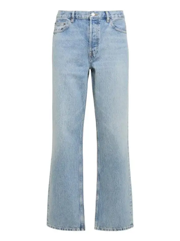 FRAME Relaxed Fit Cotton Denim Jeans - Blue