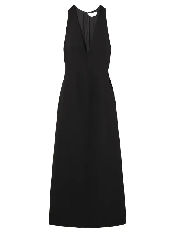 Gabriela Hearst Wool-crepe Midi Dress - Black